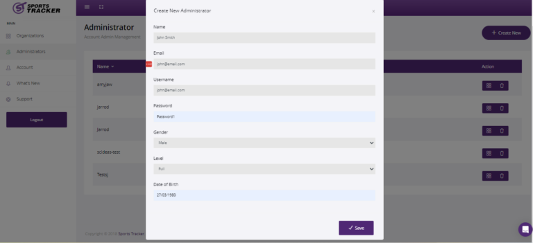 Product Tour – Sports Tracker