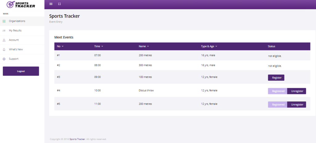 Product Tour – Sports Tracker