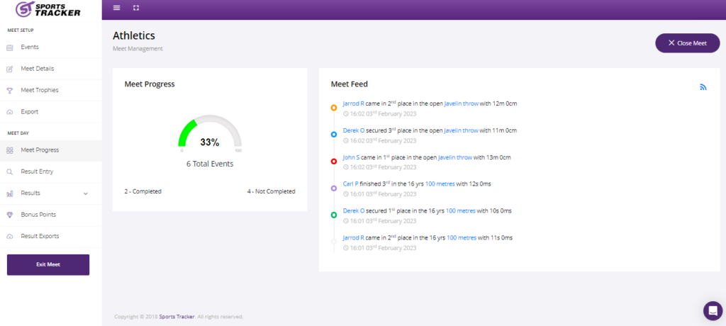 Product Tour – Sports Tracker