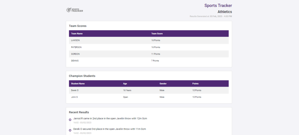 Product Tour – Sports Tracker