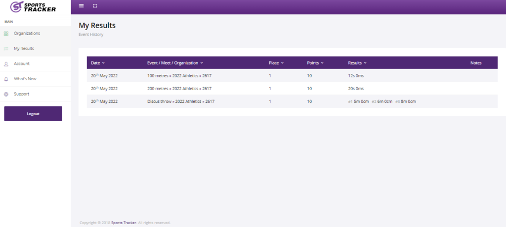 Product Tour – Sports Tracker